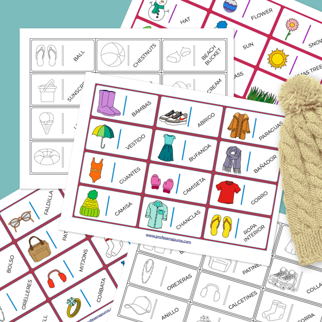 Dominó Dibujo-Palabra | Profes en Apuros